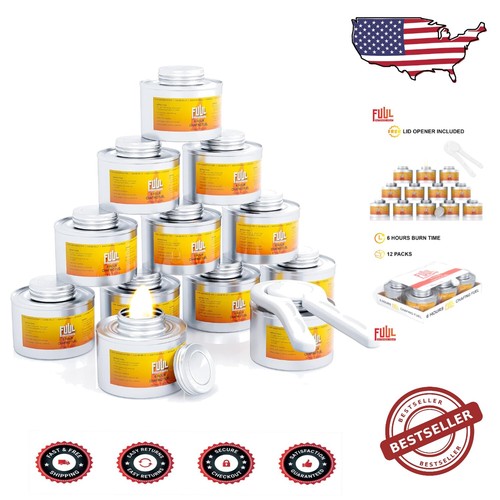 Effortless 6-Hour Chafing Fuel Can with Controlled Flame and Reusable ...