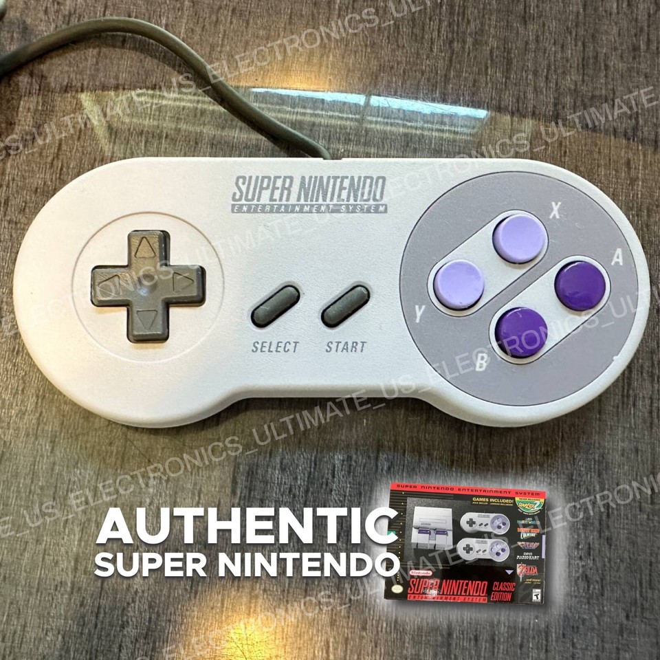 Authentic SNES Super Nintendo Classic Mini Super Entertainment System ...