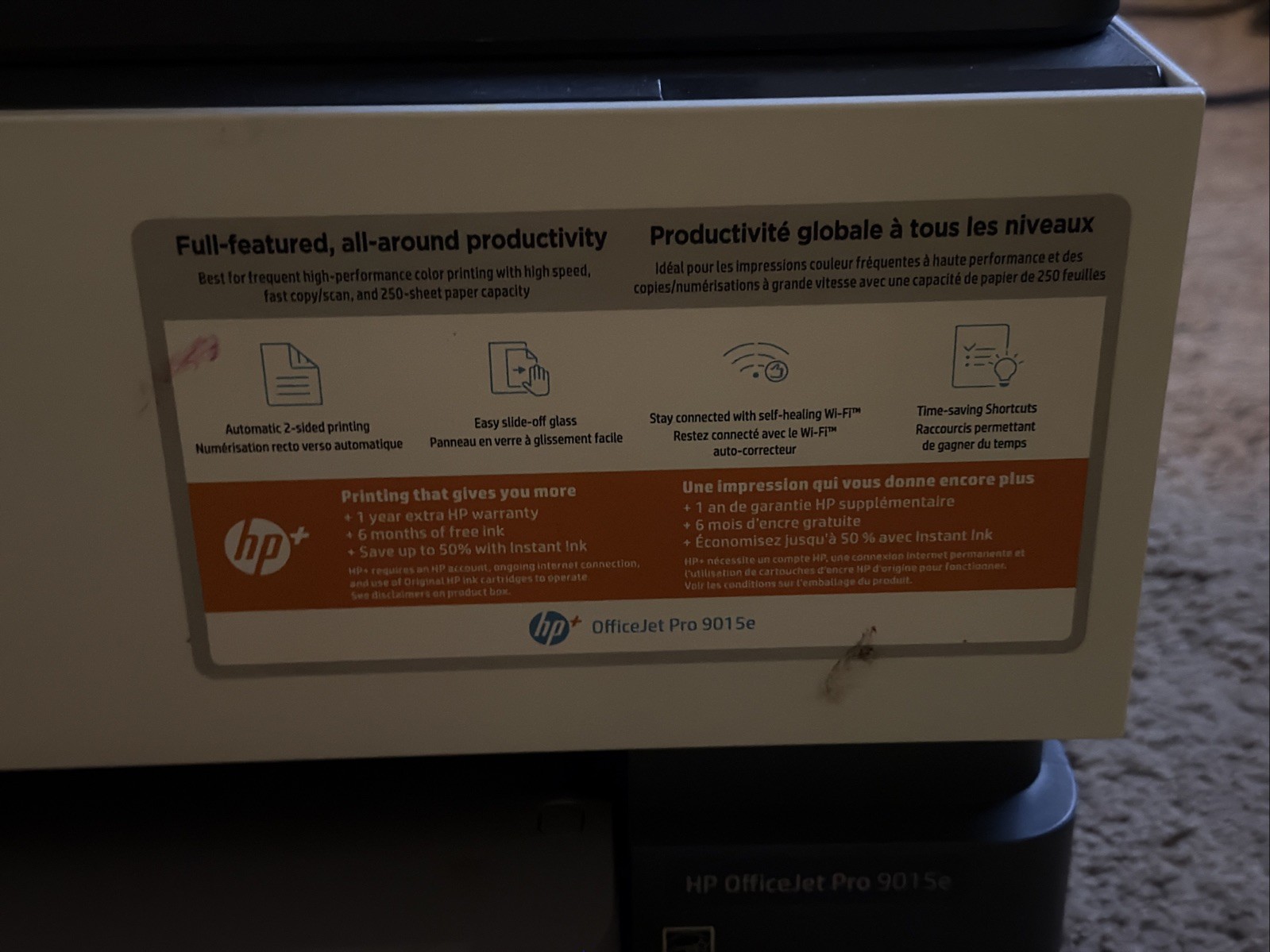HP OfficeJet Pro 9015e Color Inkjet All-in-One Printer 195122387556| eBay