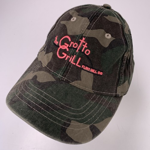 Grotto Grill Flint Hill MO Camouflage Ball Cap Adjustable Baseball Hat ...