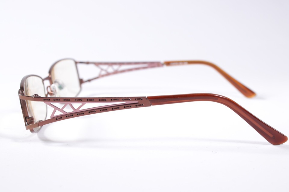 Ferucci Eyeglasses 1760 Women Bronze Full Rim Metal Eyewear Glasses ...