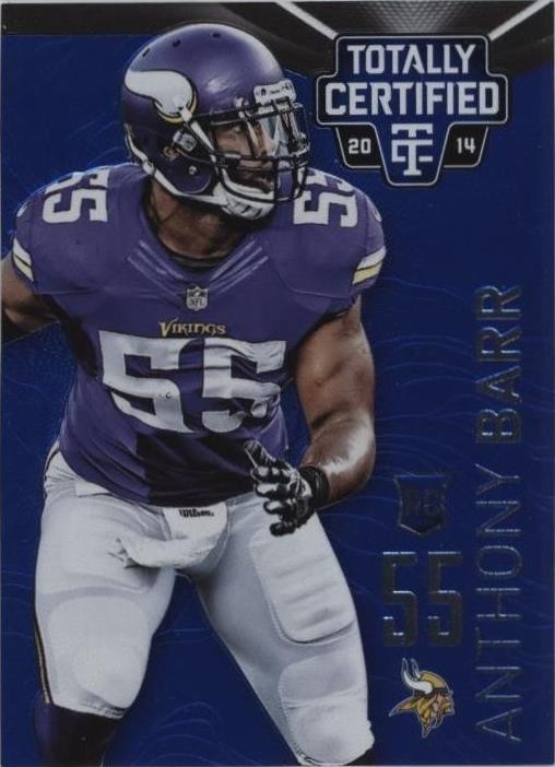2014 Panini Totally Certified - Anthony Barr #130 Platinum Blue /50 (RC ...
