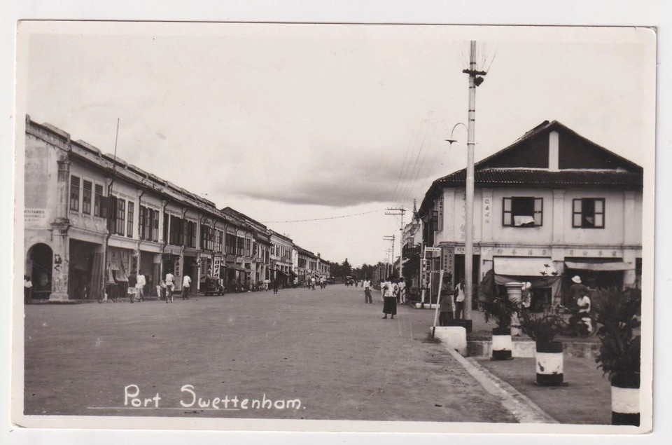 Port Swettenham 1940 Malaya Postcard to U.S.A Passed for Transmission ...