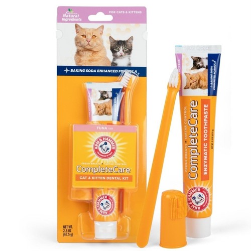 Arm & Hammer Cat Kitten Dental Kit Tuna Toothpaste Toothbrush and ...