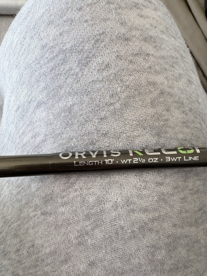 Orvis Recon 3wt 10ft Euro Rod Fly Rod W/ Sock and Tube Excellent ...