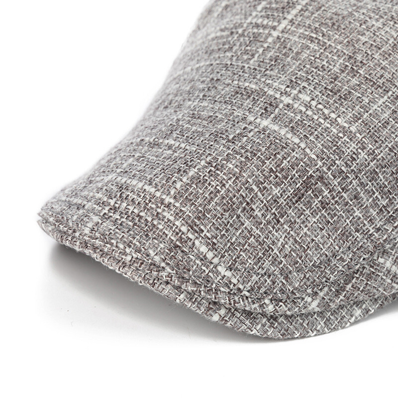 ZONBAILON Men's Striped Casual Beret Outdoor Warm Knit Hat Soft Top Hat ...