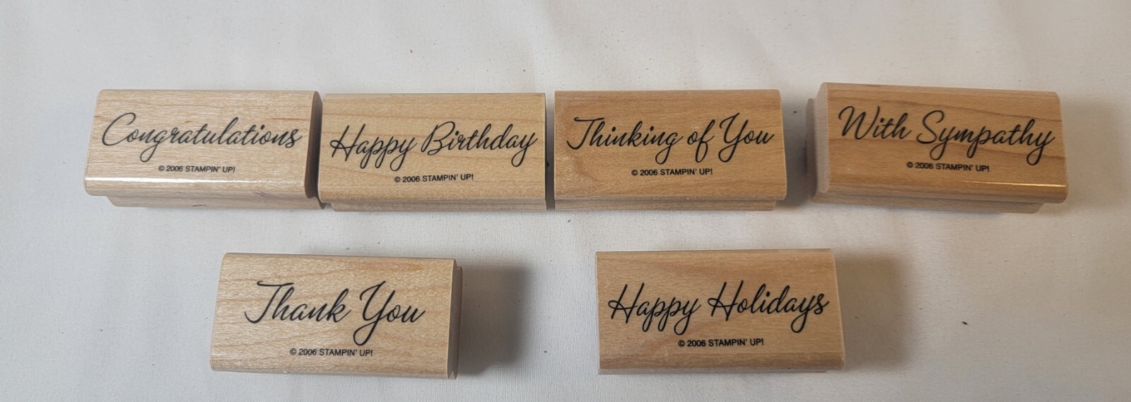 Stampin Up Warmest Regards Stamp Set Lot Of 6 | eBay