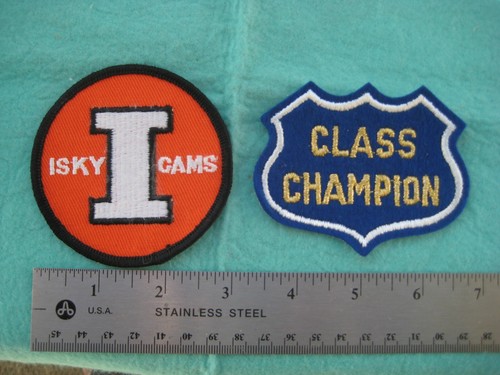 Vintage 2 Isky Iskenderian Racing Cam Patches | eBay