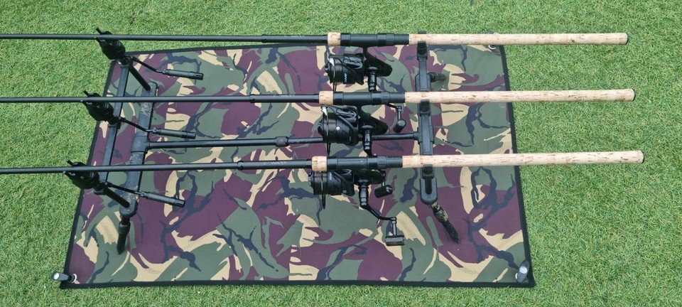 fishing reel splash mat / Bivvy Entrance Mat Groundsheet Camo Cordura ...