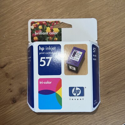 Genuine HP 57 Tri-Color Brilliant Ink Cartridge C6657A New Sealed ...