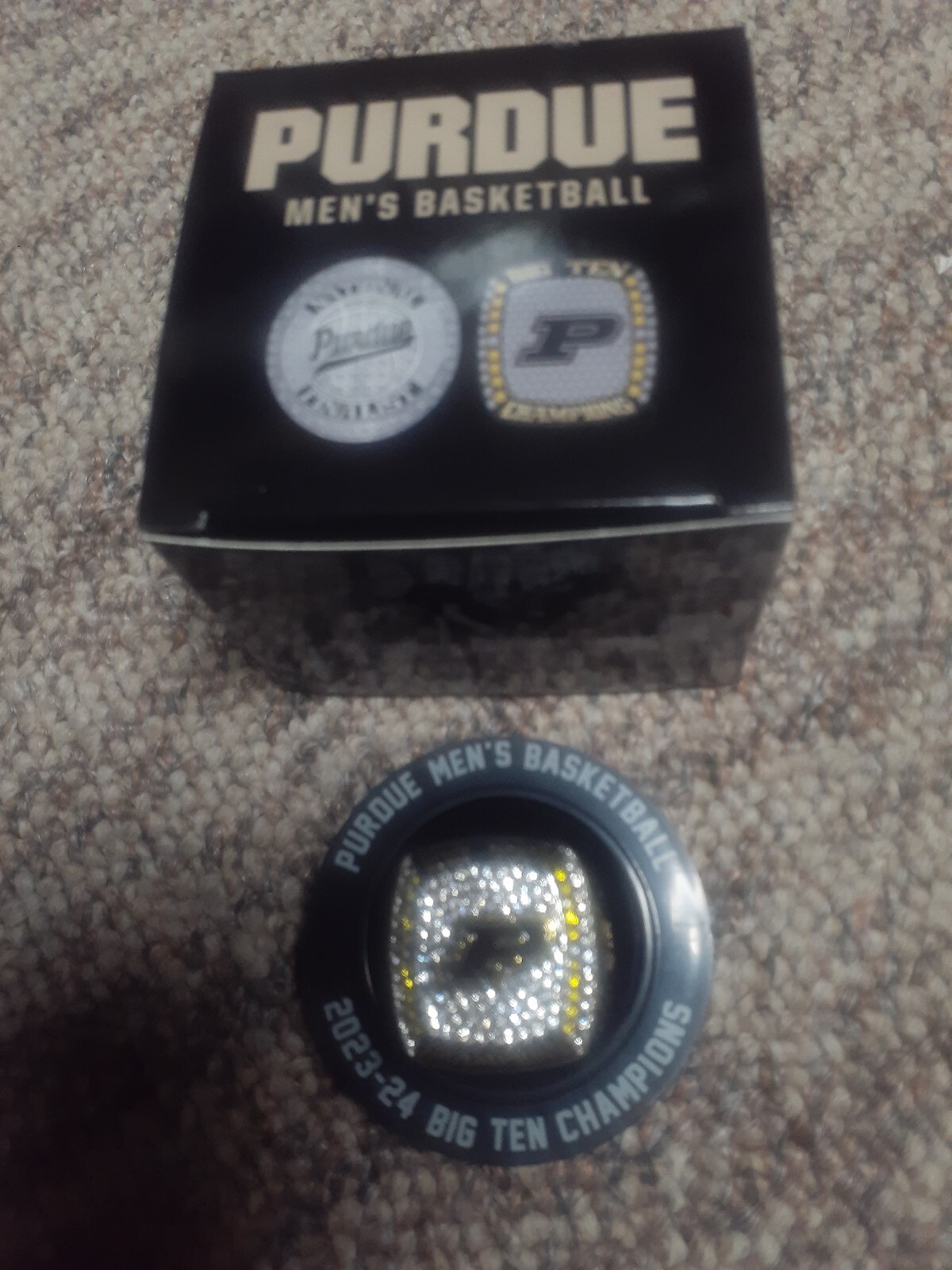 2023-24 Purdue Boilermakers Men’s Basketball Big Ten Championship Ring ...