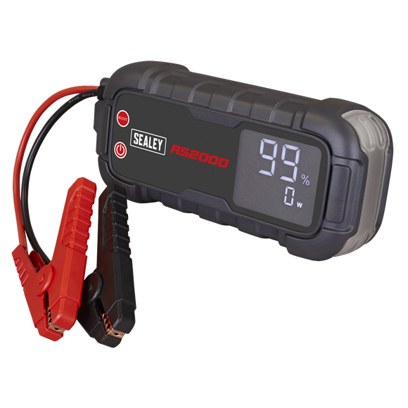 SEALEY RoadStart® 2000A 12V Jump Starter Power Pack Compact Lightweight ...