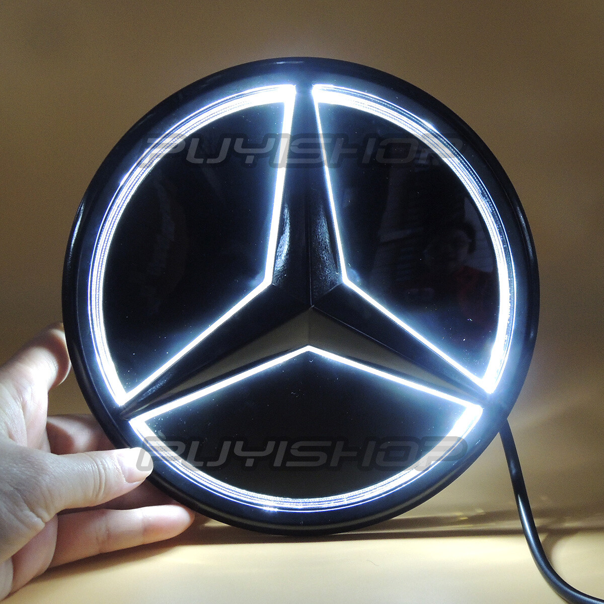 Glowing Led Emblem Star Logo Light For Mercedes Benz C CLA CLS A GLB ...