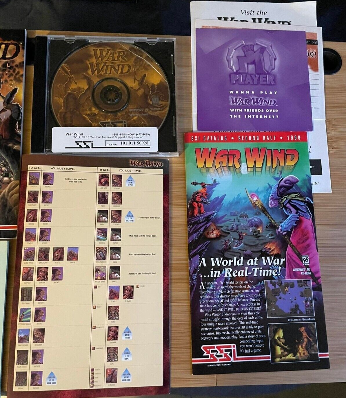War Wind Big Box PC Game 1996 Mindscape box damage | eBay