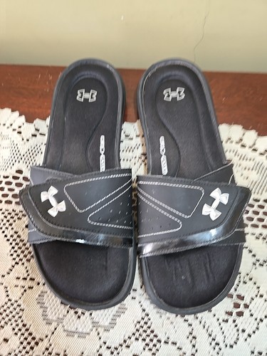 Women’s Under Armour Black 4D Foam Slides/Sandals Shoes Sz 10 Nice! | eBay
