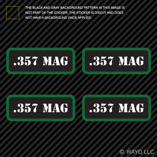 (4X) .357 MAG Ammo Can Labels for Ammo Case Sticker Decal 357 2A molon ...