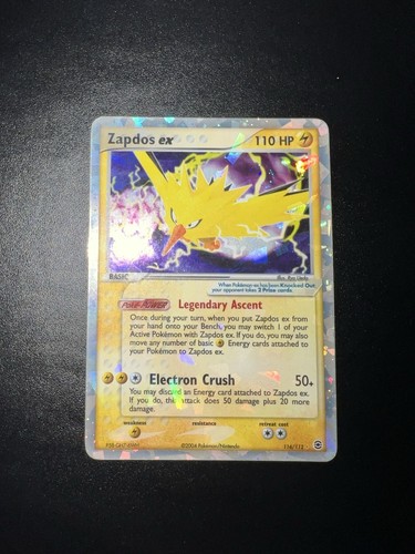 ZAPDOS EX 116 SECRET RARE HOLO -EX RED FIRE & GREEN LEAF | eBay