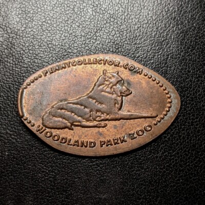 Woodland Park Zoo WOLF Laying Down - Press Coin Enlongated Penny ...