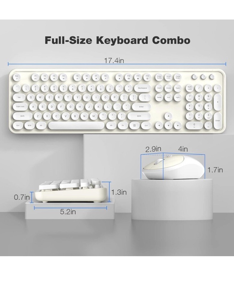 Mofii Sweet 2.4GHz Wireless Keyboard and Mouse set for PC/Laptop/Mac ...