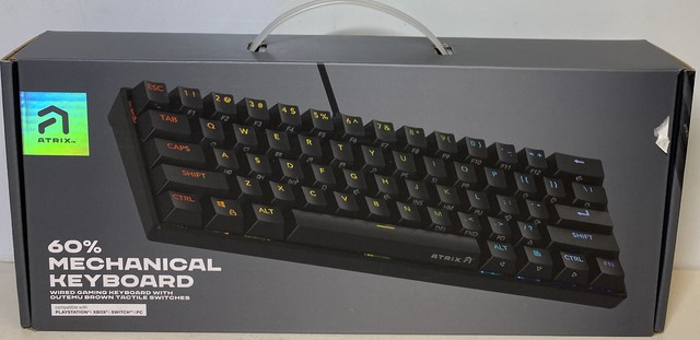 ATRIX 60 Mechanical Gaming Keyboard Outemu Brown Mechanical Switches ...