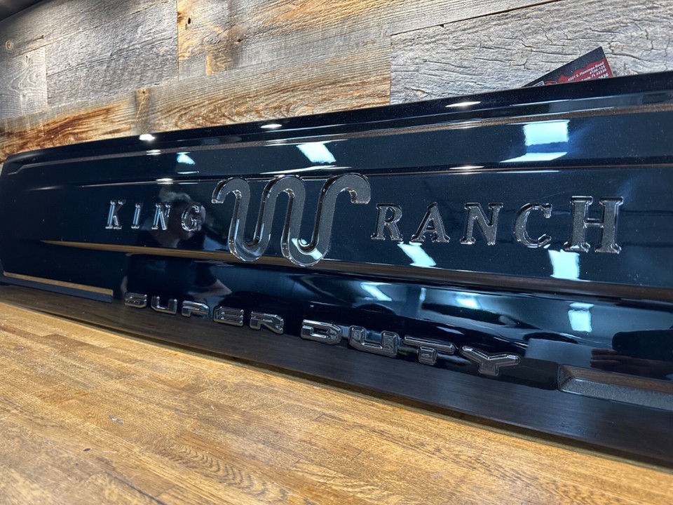 2023+ OEM Ford Super Duty KING RANCH Tailgate Applique Panel Custom ...