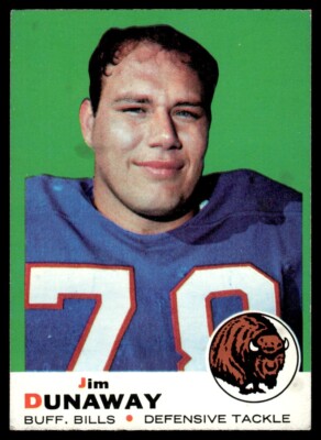 1969 Topps Jim Dunaway Buffalo Bills #10 | eBay