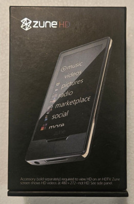 Microsoft Zune HD Platinum Digital Media Player 16 GB Model Complete in ...