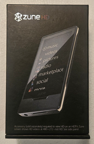 Microsoft Zune HD Platinum Digital Media Player 16 GB Model Complete in ...