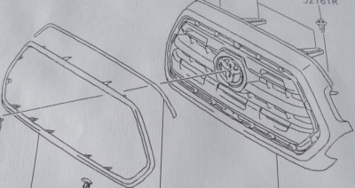 OEM TOYOTA TACOMA SPORT SR5 GRILLE 53101-04040-C0 FITS 2017-2019 ...