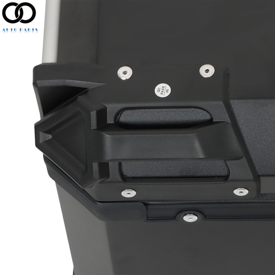 Black Motorcycle Top Case Tail Box Waterproof Luggage Scooter Trunk ...