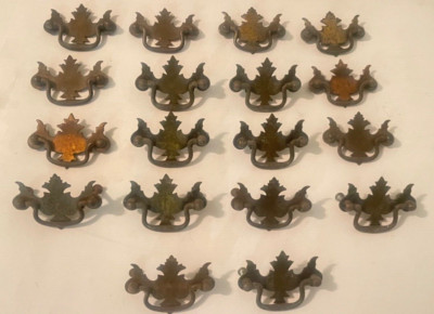 VTG Allison 20 matched set Bail Drawer Pulls Handles Set need Polish ...