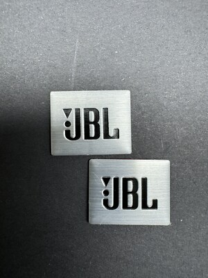 2 x JBL Sticker Alu Logo Embleme Musikbox Audio Aufkleber Lautsprecher ...