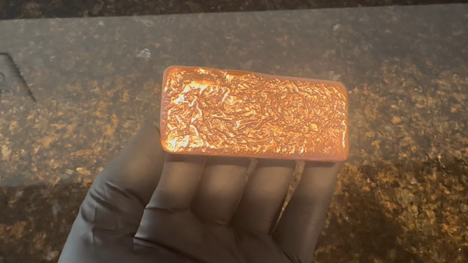🔥 Gorgeous 1 + Lb Pound .999 Pure Copper ART Bars Bullion Hand Poured ...