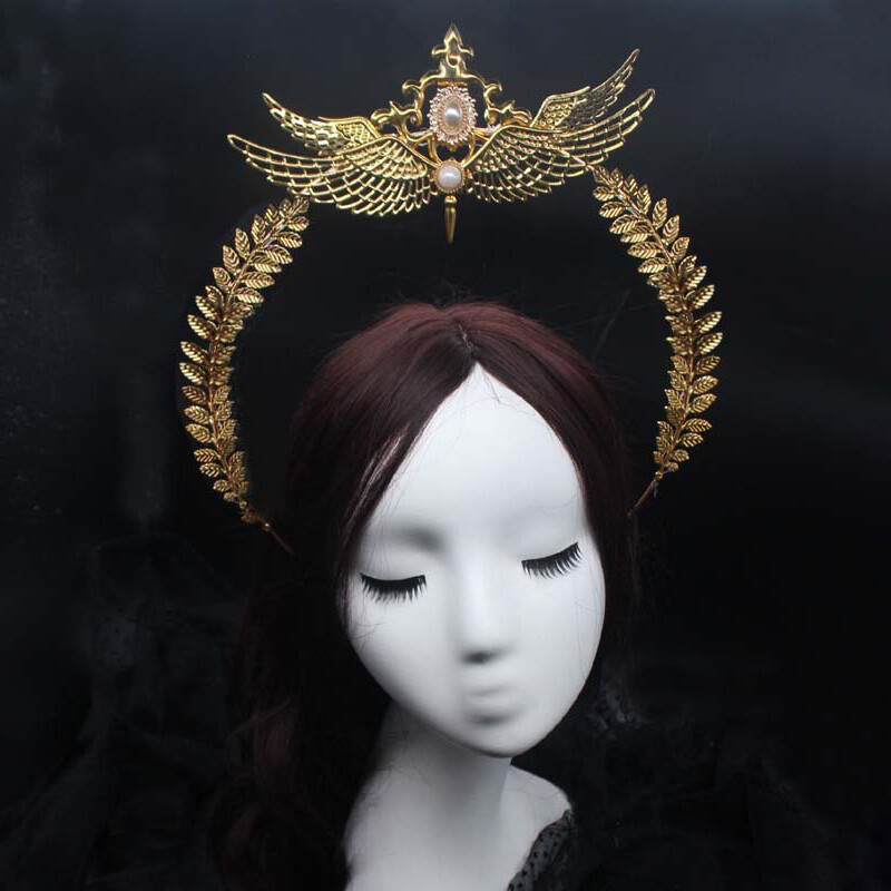 Lolita Spiked Crown Beaded Chain Tiara Gothic Headband Headwear Diy ...