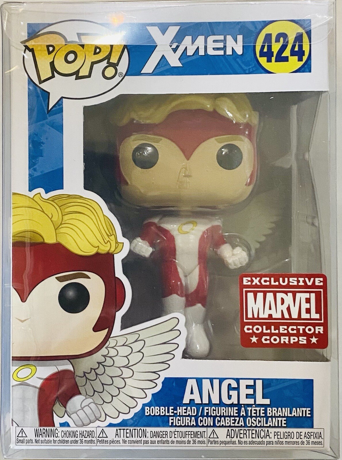Funko Pop! Heoes: X-Men - Angel Vinyl Figure (Marvel: Collector Corps ...