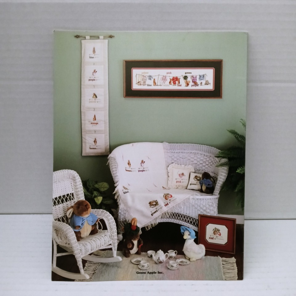 Beatrix Potter Colors Cross Stitch Patterns Green Apple Co Jeanne ...