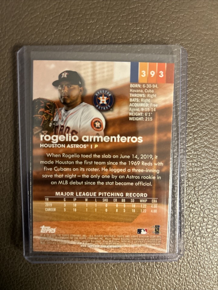 Rogelio Armenteros 2020 Topps Chrome Stadium Club #393 Rookie Card RC ...