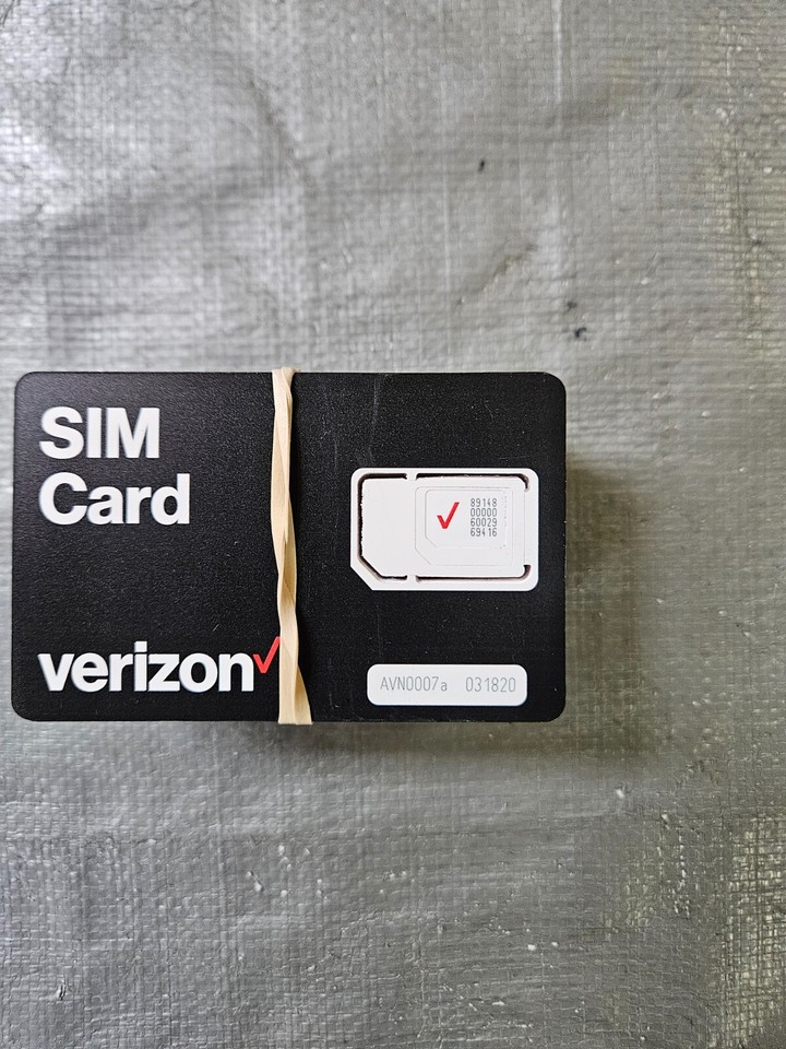 Lot ofNEW Verizon 4G LTE Sim Cards 3 IN 1 TRIPLE CUT unactivated 100 ...