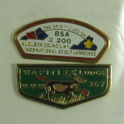OA Wapiti Lodge 367 Flap Pin Audubon Council CSP Pin Boy Scouts [PN-487] | eBay