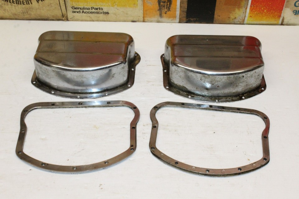 Harley Panhead Cylinder Head Rocker Covers & D-Rings 17507-51 + 17500 ...