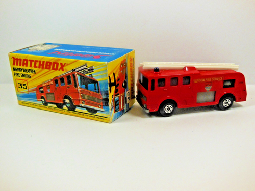 Matchbox Superfast # 35 MerryWeather Fire Engine | eBay