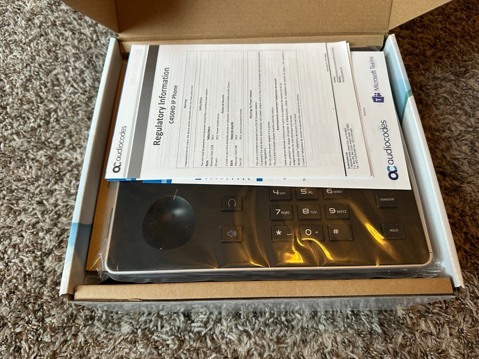 NEW Open Box AudioCodes Teams C450HD IP-Phone | eBay