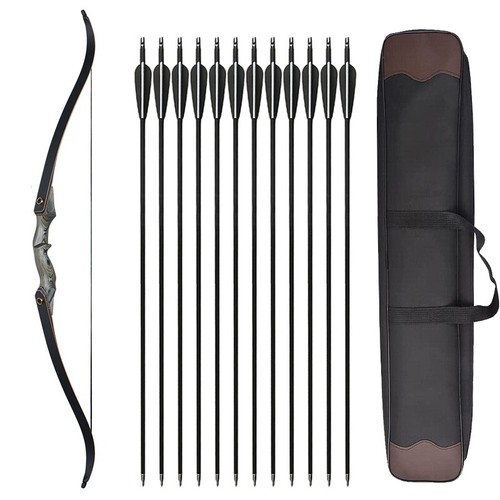 TOPARCHERY 60 in Archery Recurve Bow Traditional American Hunting Bows ...