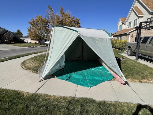 Vintage Springbar AAA Model 713 Modular Tent & Leisure Port Canvas ...