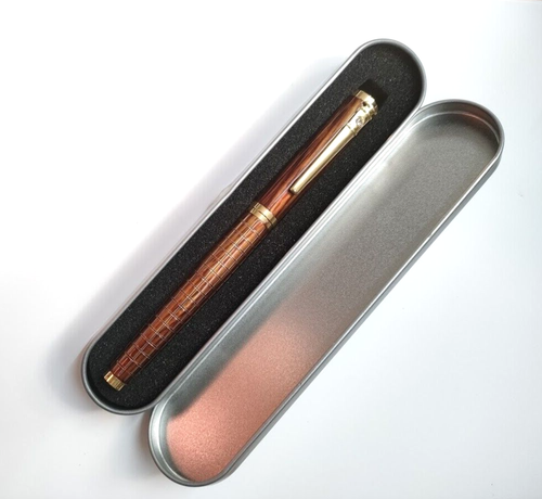 GIFT BOXED DIKAWEN 8035 Gel/Rollerball Pen Capped +Refill Work Writing ...