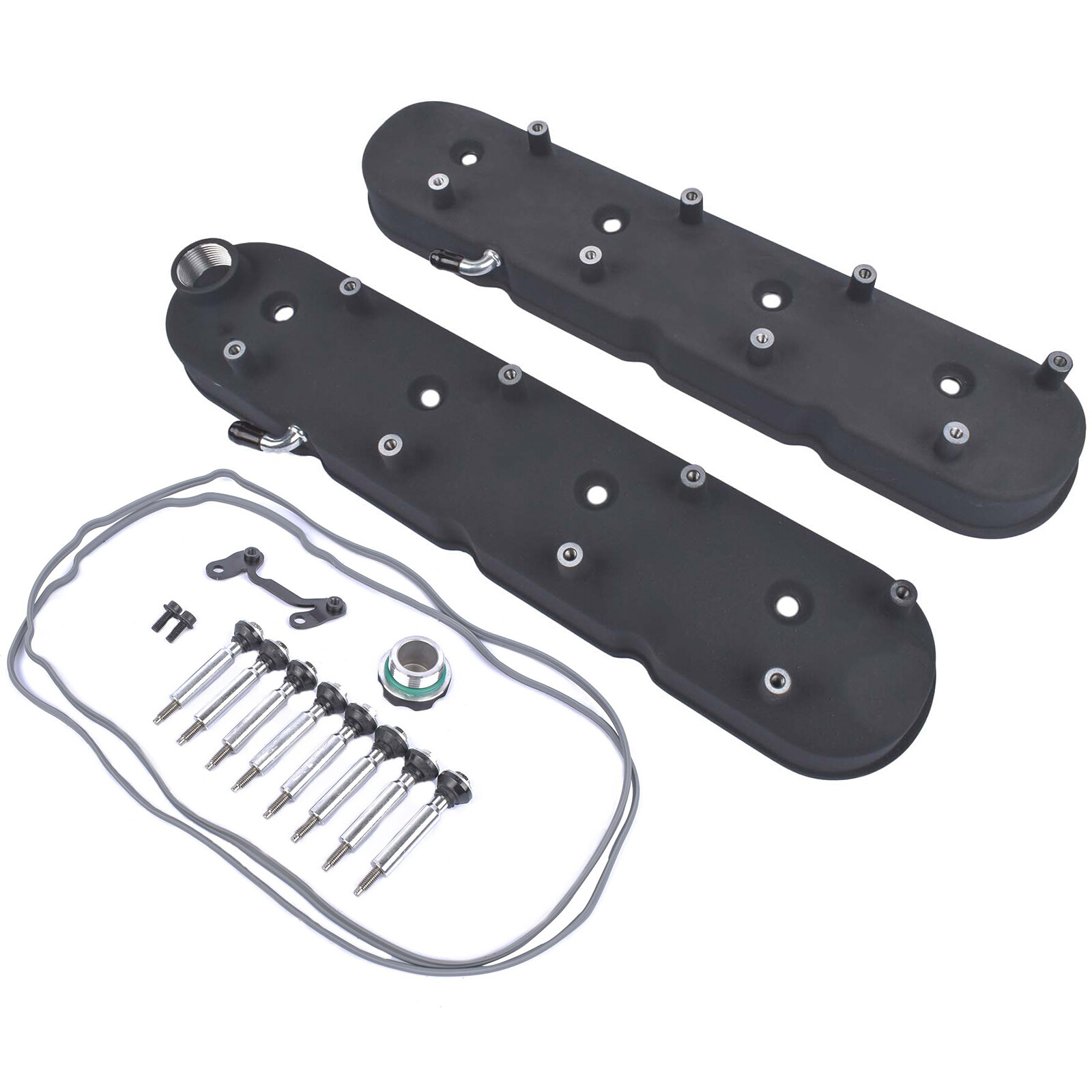 LS Cast Aluminum Tall Valve Covers w/ Coil Mounts 241-112 For GM LS1 ...