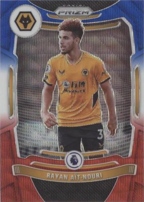 2021-22 Panini Prizm Premier League - Rayan Ait-Nouri #50 Red White ...
