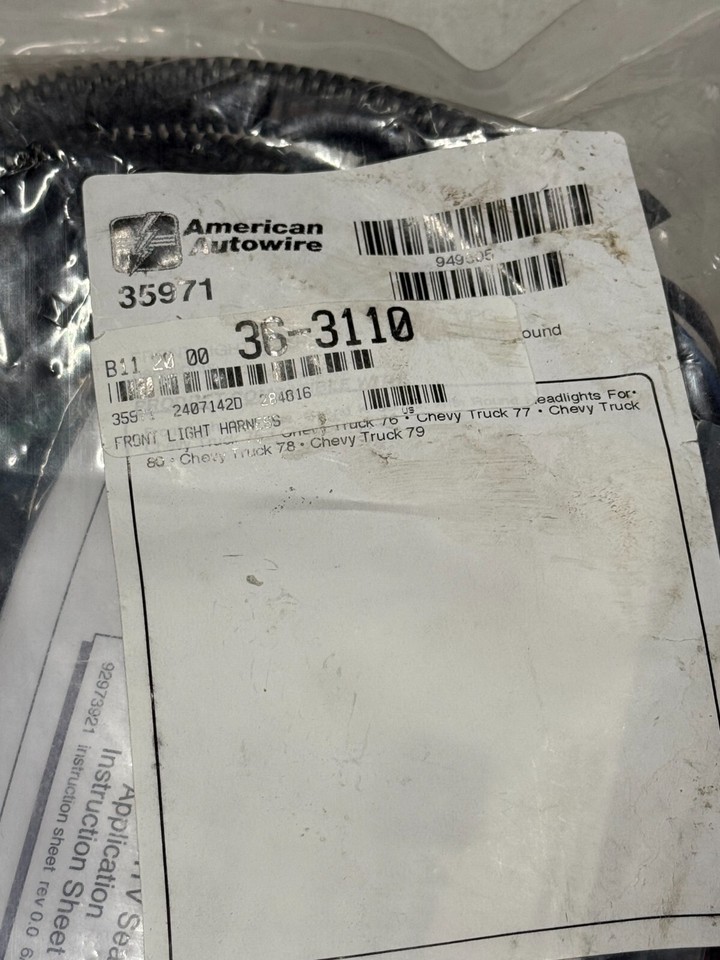 AMERICAN AUTOWIRE 35971 FRONT LIGHT HARNESS FOR CHEVROLET TRUCK 1975-1980 NEW | eBay