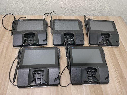 (LOT OF 6) Verifone MX925 Credit Card Terminal MX925CTLS w/ MX900-02 ...