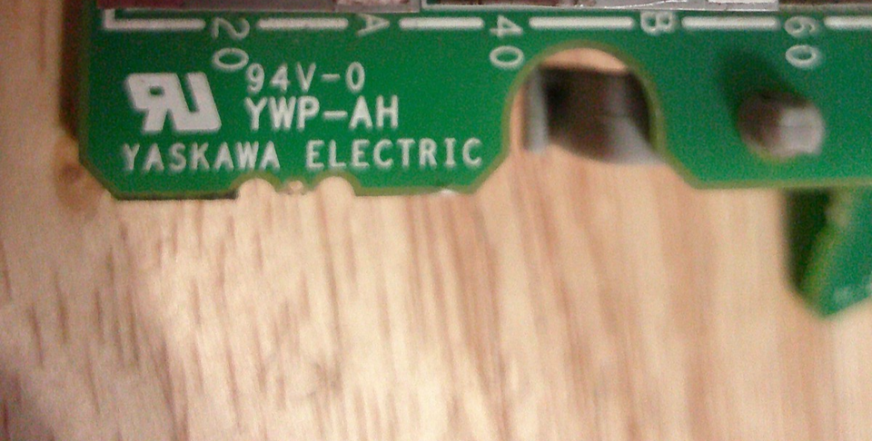 "LOT OF 3" Yaskawa YWP-AH Cable Connector Terminals 100 Pin Rev A DIN ...